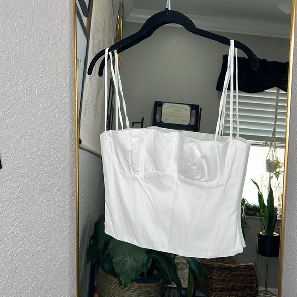 House of CB | Tops | House Of Cb Audette White Structured Corset Nwot | Poshmark